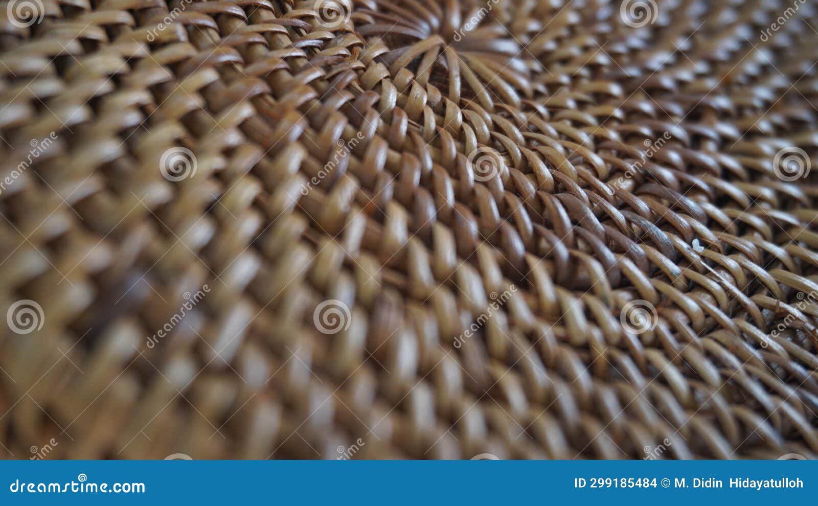 An Image of Brown Circular Rattan Woven Texture Stock Photo - Image of ...