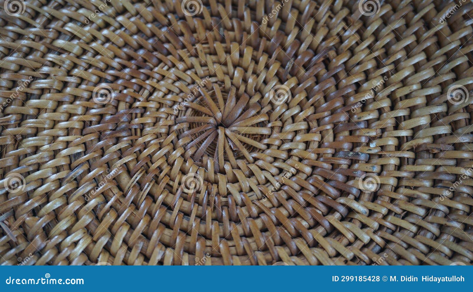 An Image of Brown Circular Rattan Woven Texture Option 2 Stock Photo ...