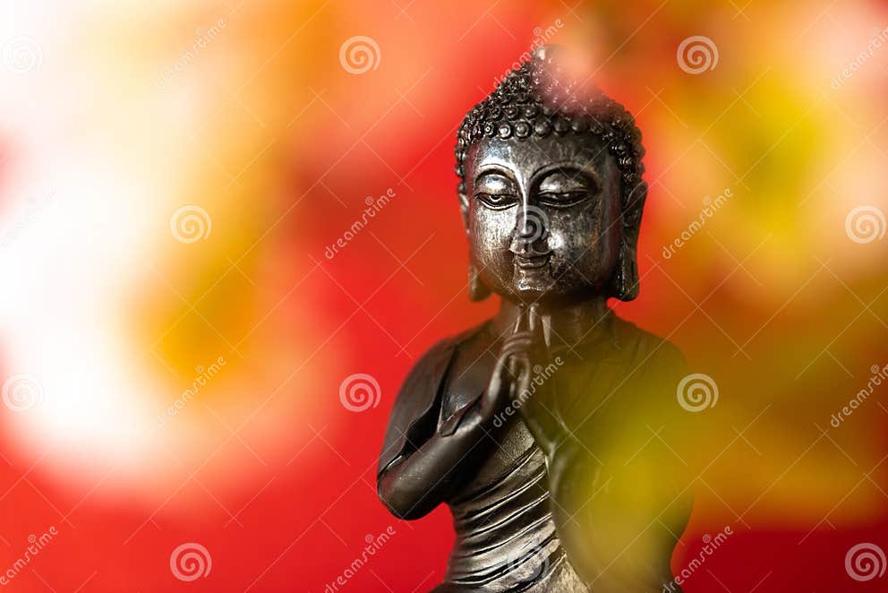 Buddha Statue Sign for Peace and Wisdom Stock Image - Image of culture ...