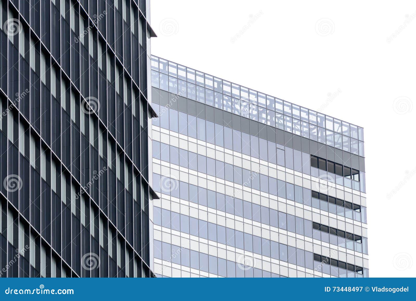 Image with Building Windows. Isolated Horizontal View of Modern Stock ...
