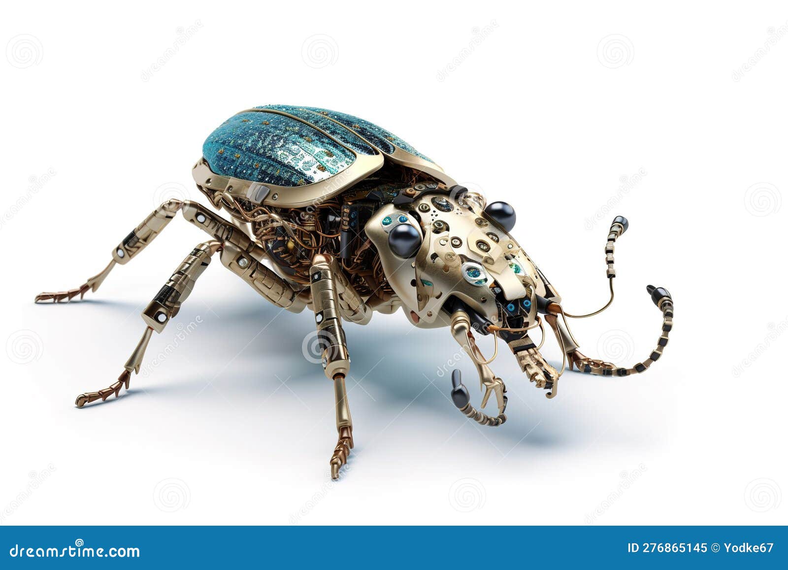 A Robotic Beetle, Futuristic Vision Of The Future Stock Photo ...