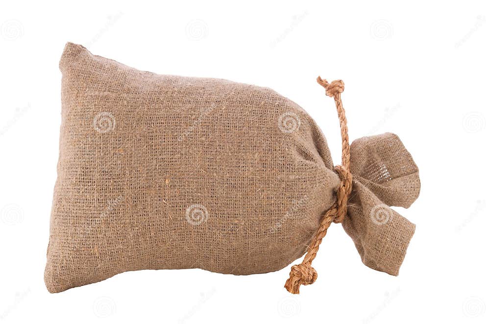 Image of Burlap Sack the Tied Stock Image - Image of hessian, rustic ...
