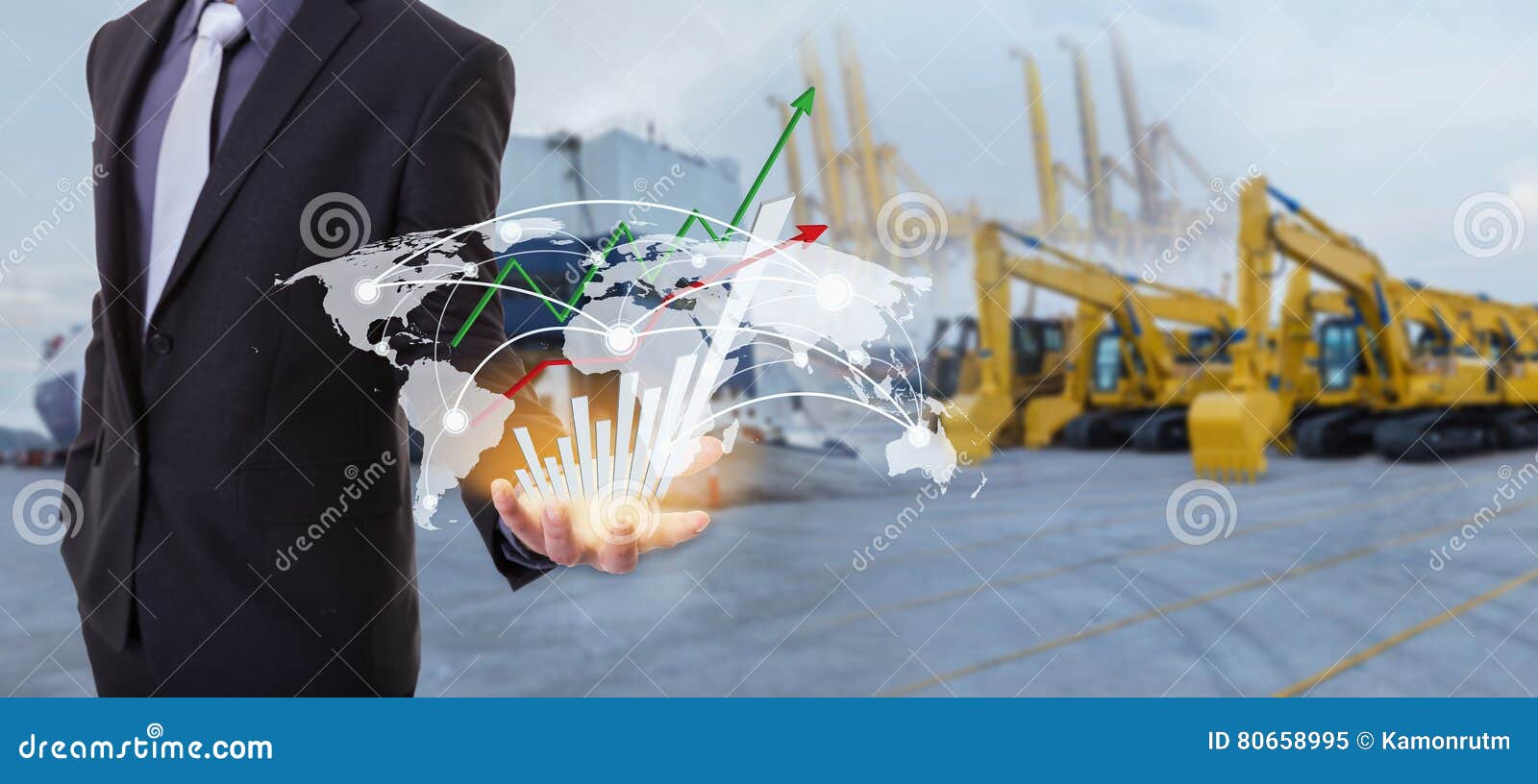 Image of Business Concept on Growing Global Network Coverage Stock ...