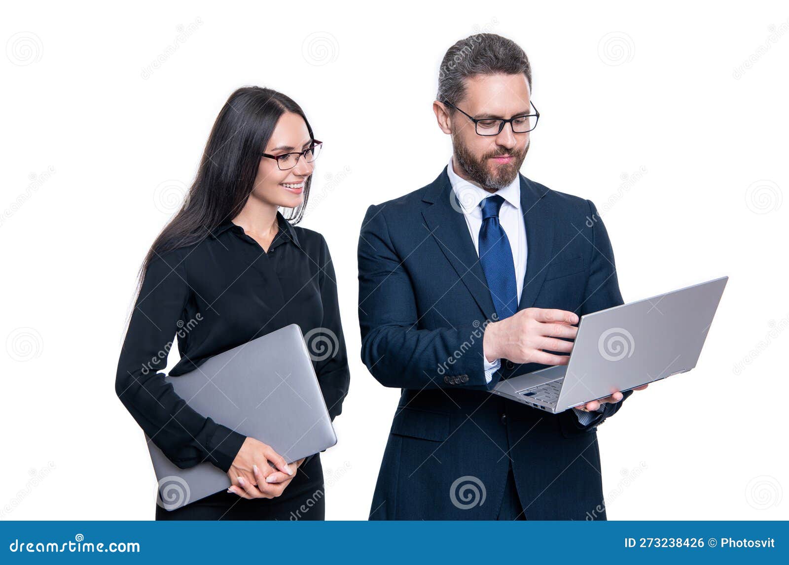 Image of Business Freelancer Hold Computer. Business Freelancer ...