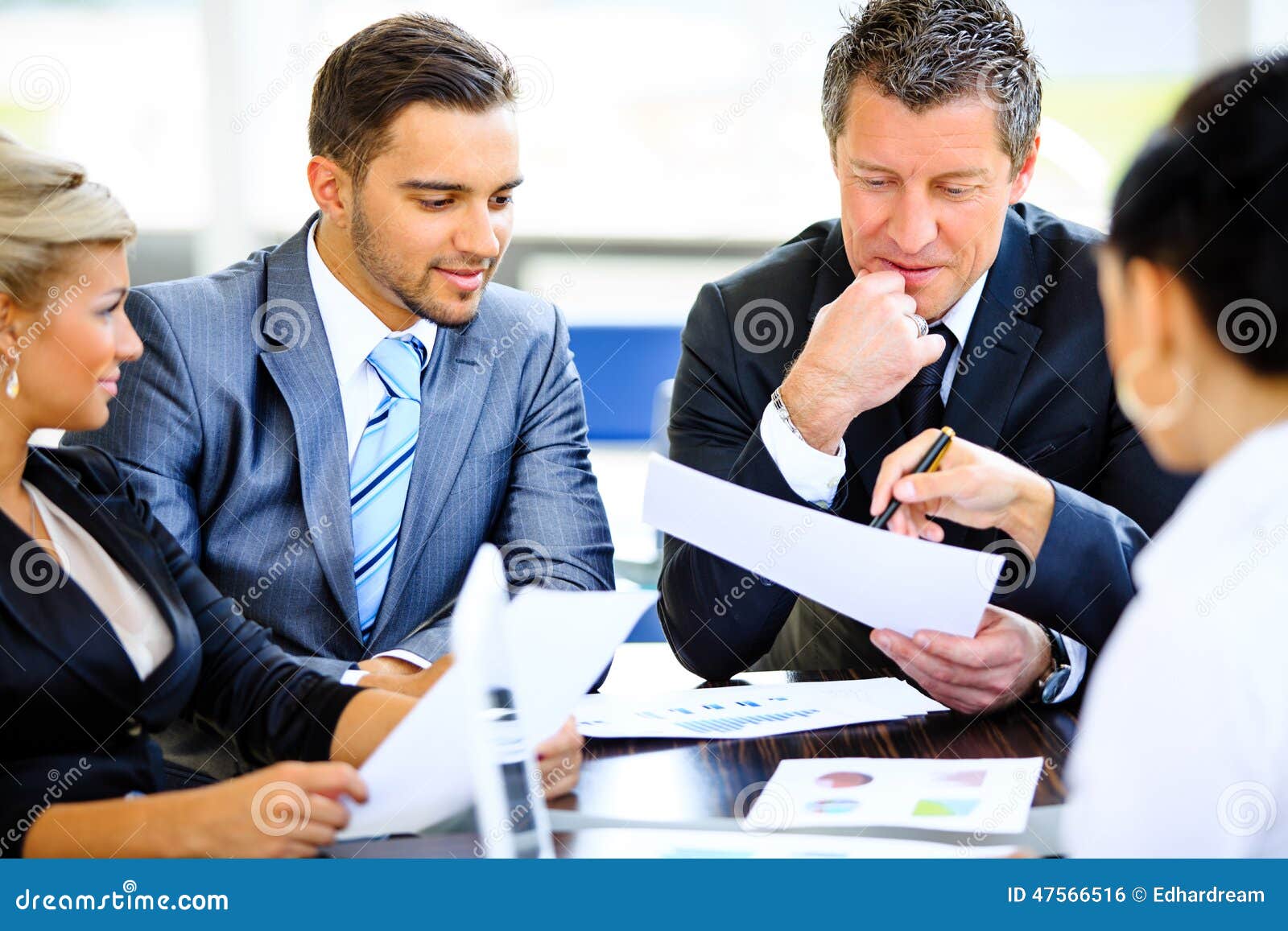 Image of Business Partners Discussing Stock Photo - Image of ...