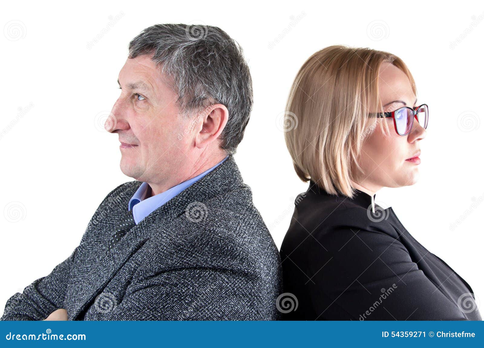 Image of Business People, Back-to-back Stock Image - Image of chief ...