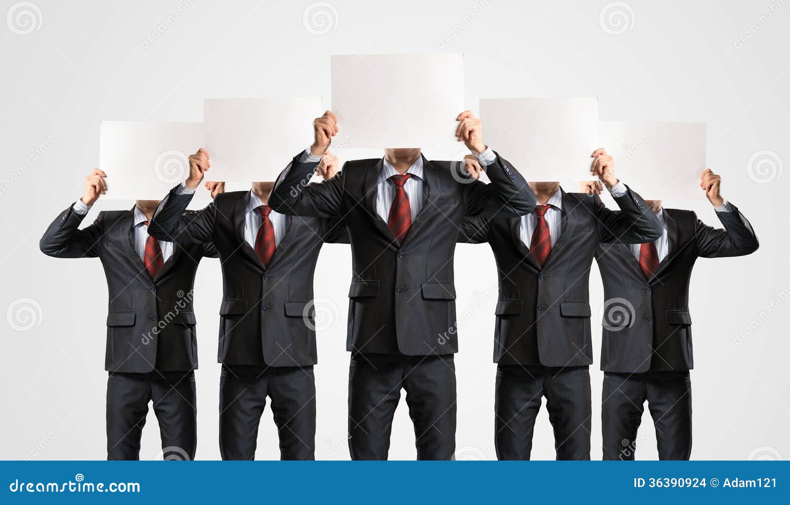Image of a Businessmen Standing in a Row Stock Photo - Image of angry ...