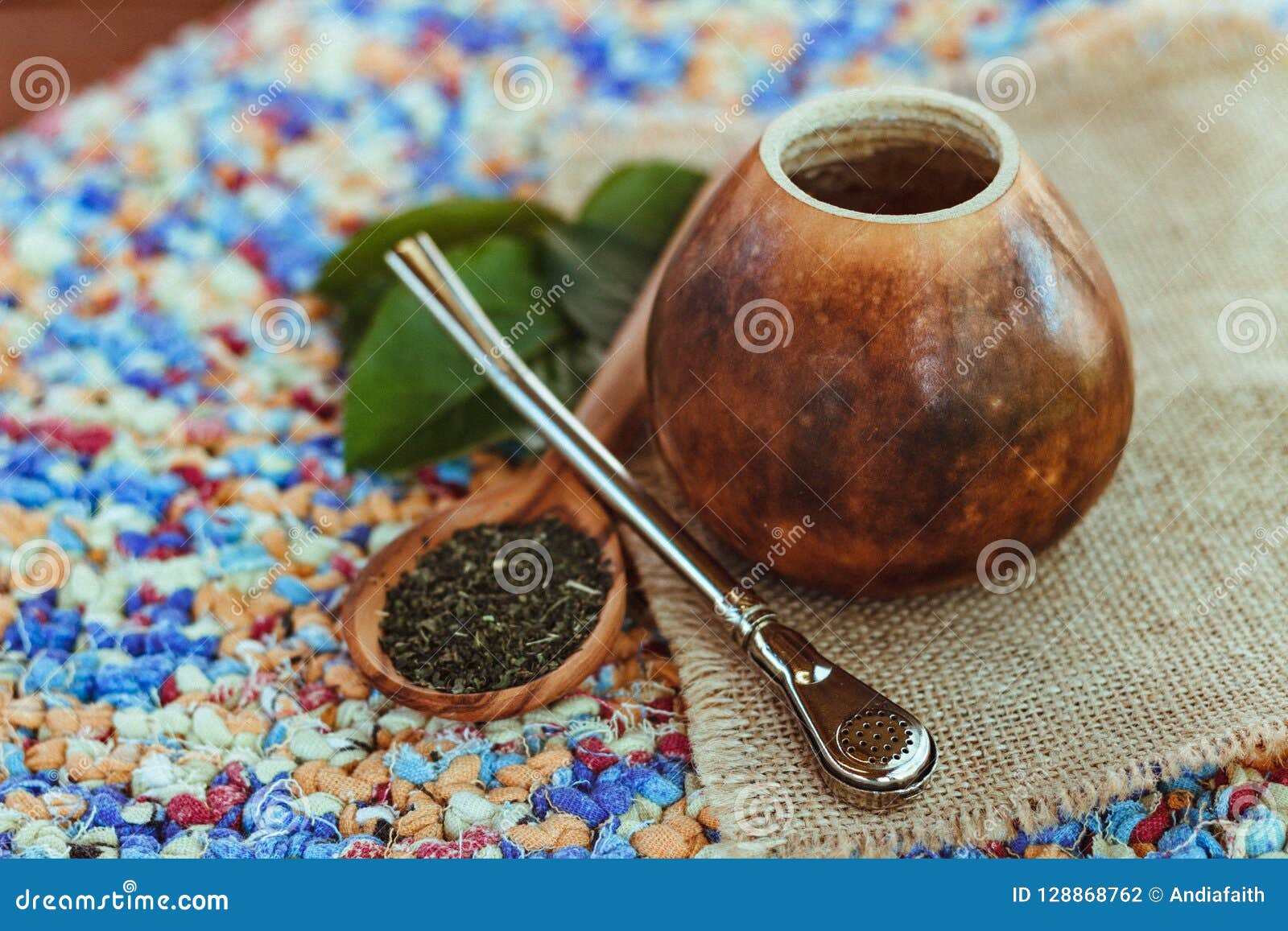 Image of Calabash and Bombilla for Drinking Mate Stock Photo - Image of ...