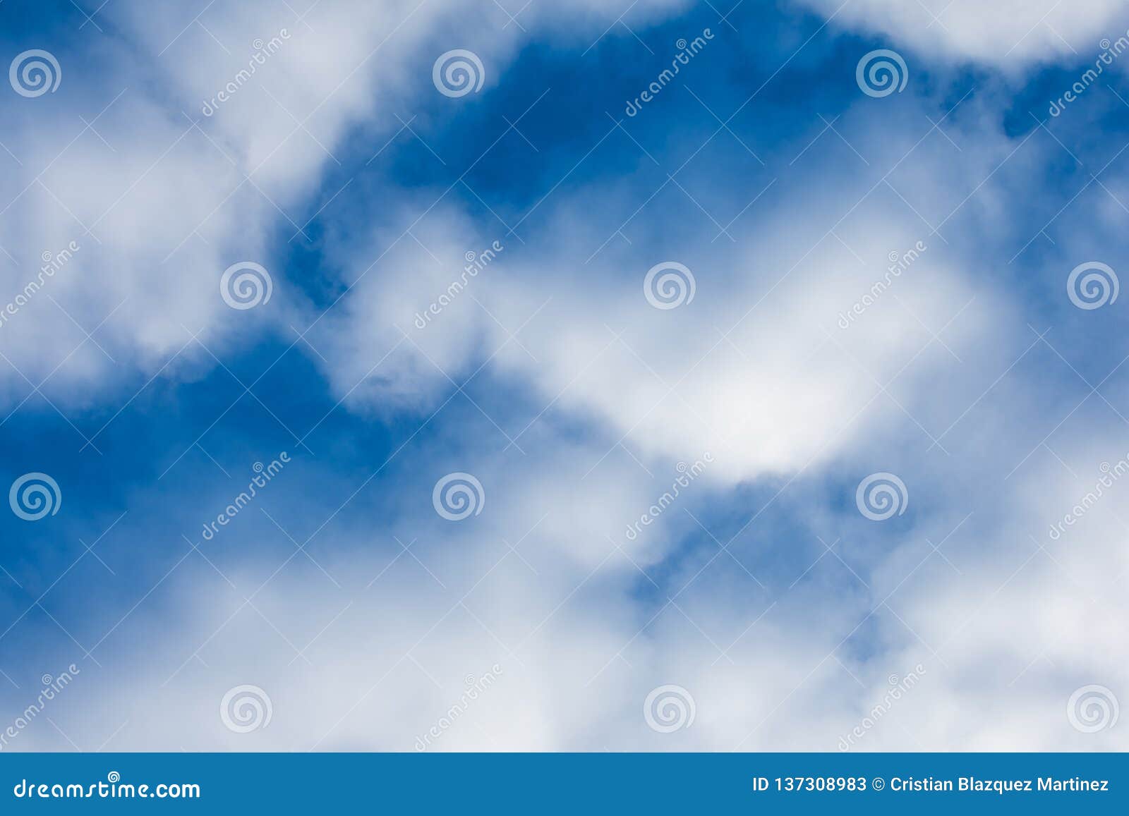 Blue Cloudy Sky Background Texture Stock Image - Image of texture ...