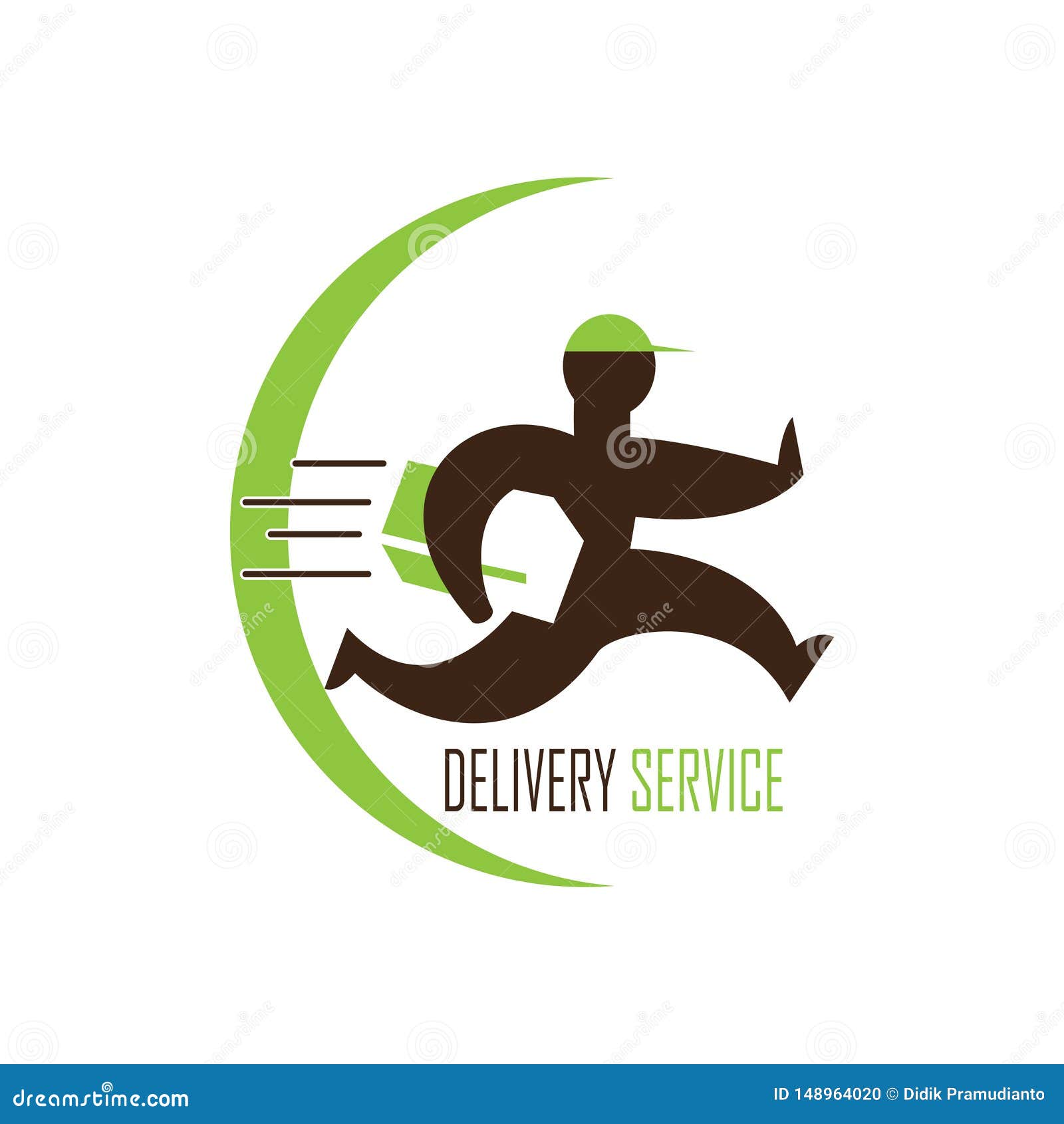 Delivery service logo stock vector. Illustration of vector - 148964020