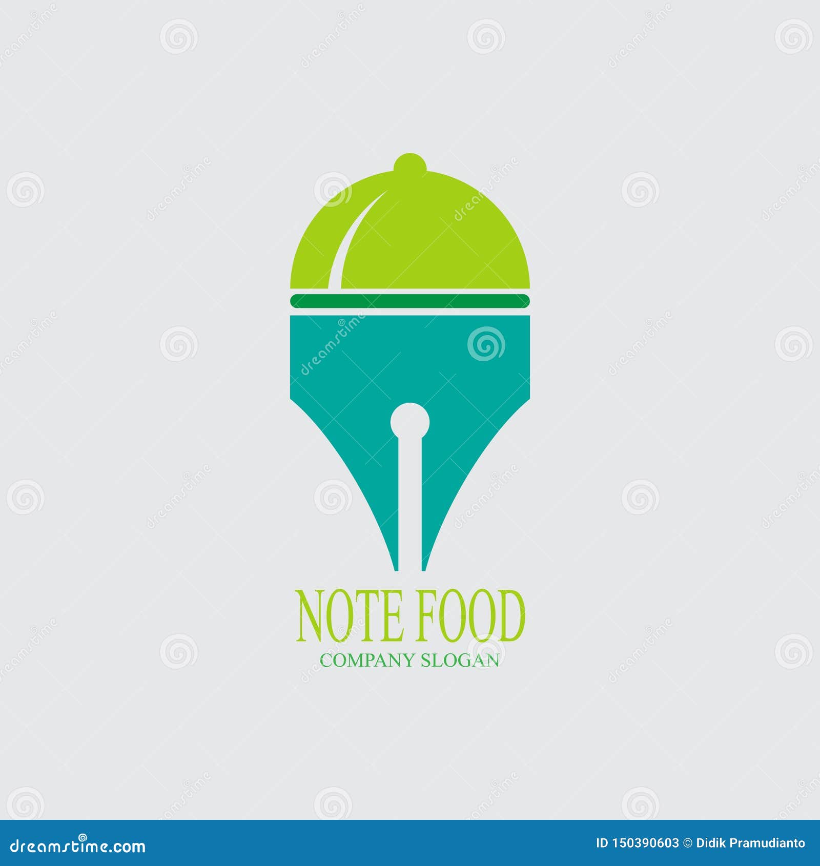 Note food logo design stock vector. Illustration of price - 150390603