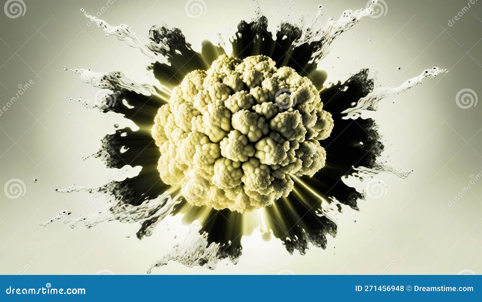 An Image of Cancer Cell Exploding Out of the Ground. Generative AI ...