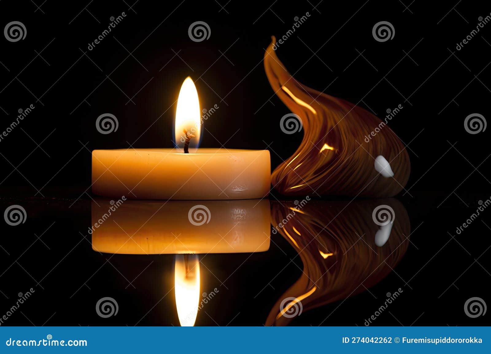 Image of a Candle Flame, Which Represents Inner Peace and Stillness, To ...