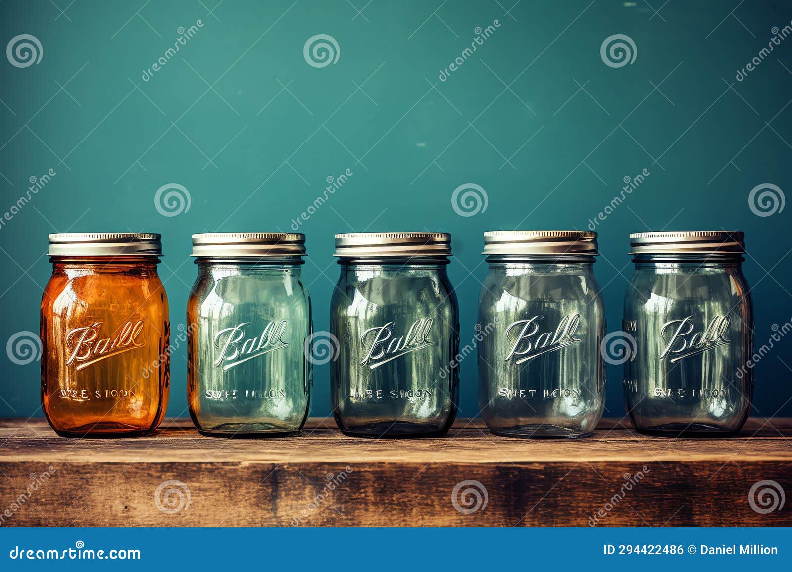 Canning Jars Vintage Country Kitchen Stock Illustration - Illustration ...