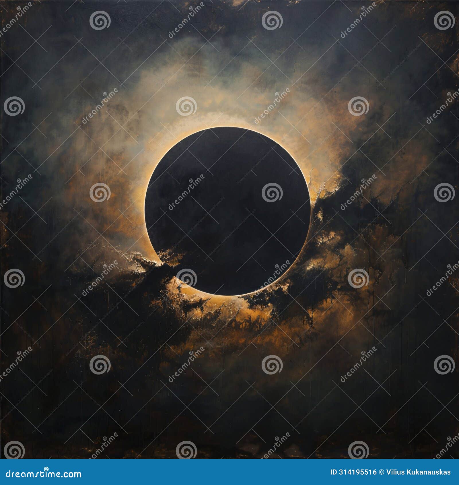 Solar Eclipse Brilliance: Celestial Shadows and Light Stock ...