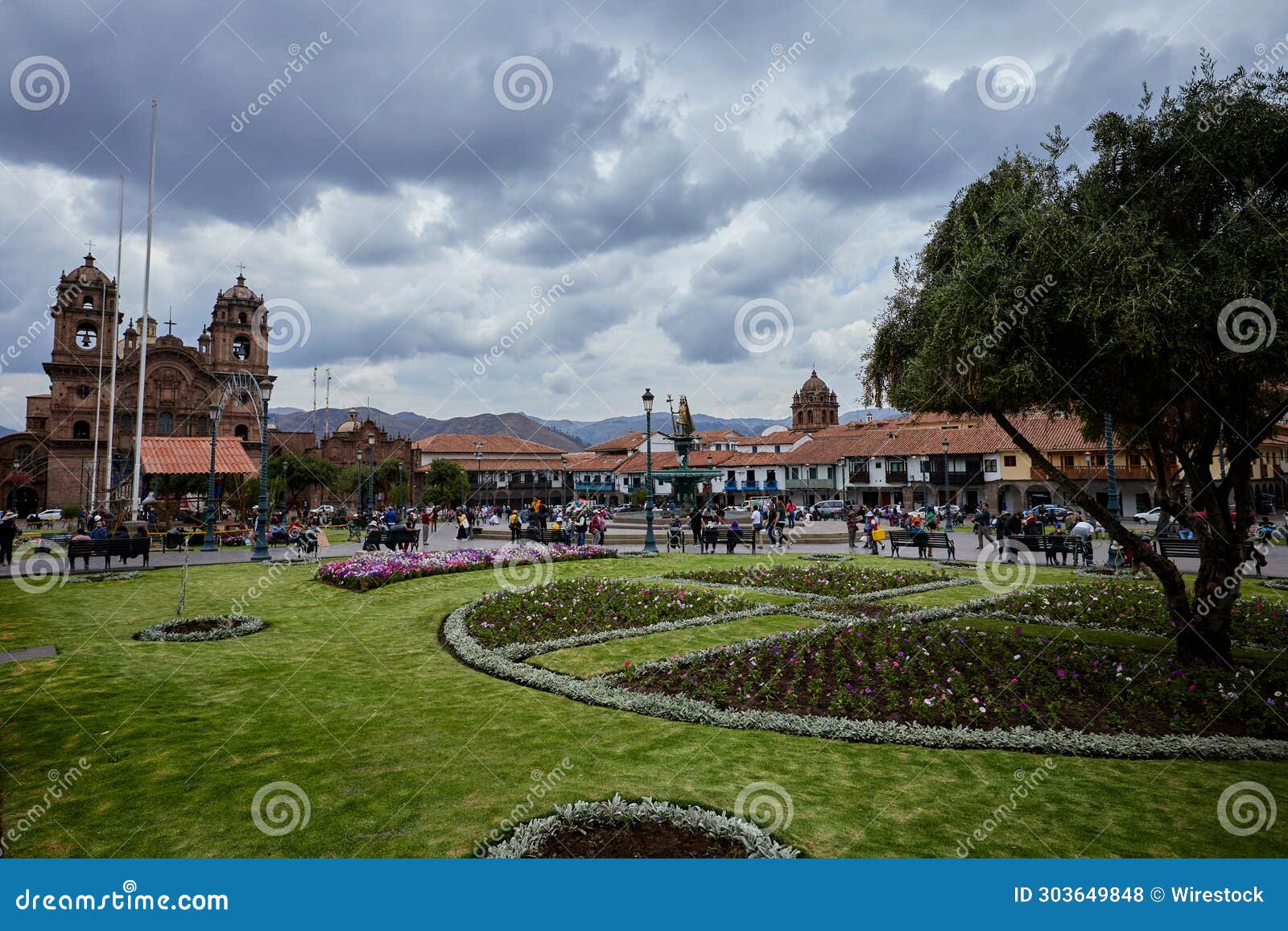 Image Captures a Cusco Main Square, Peru Editorial Stock Photo - Image ...