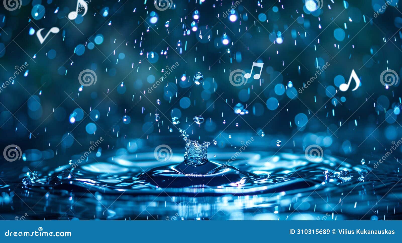 Melodic Raindrops Aqua Notes: Raindrop Symphony, the Music of Rain ...
