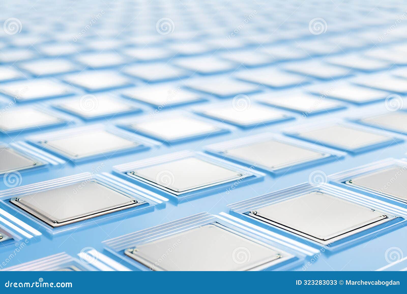 Advanced Microprocessors on Production Line at Conveyor Belt. AI ...