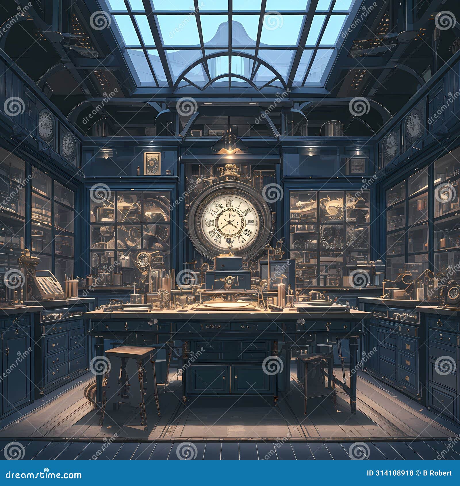 Luxurious Watchmaker S Workshop - Timepieces and Craftsmanship Stock ...