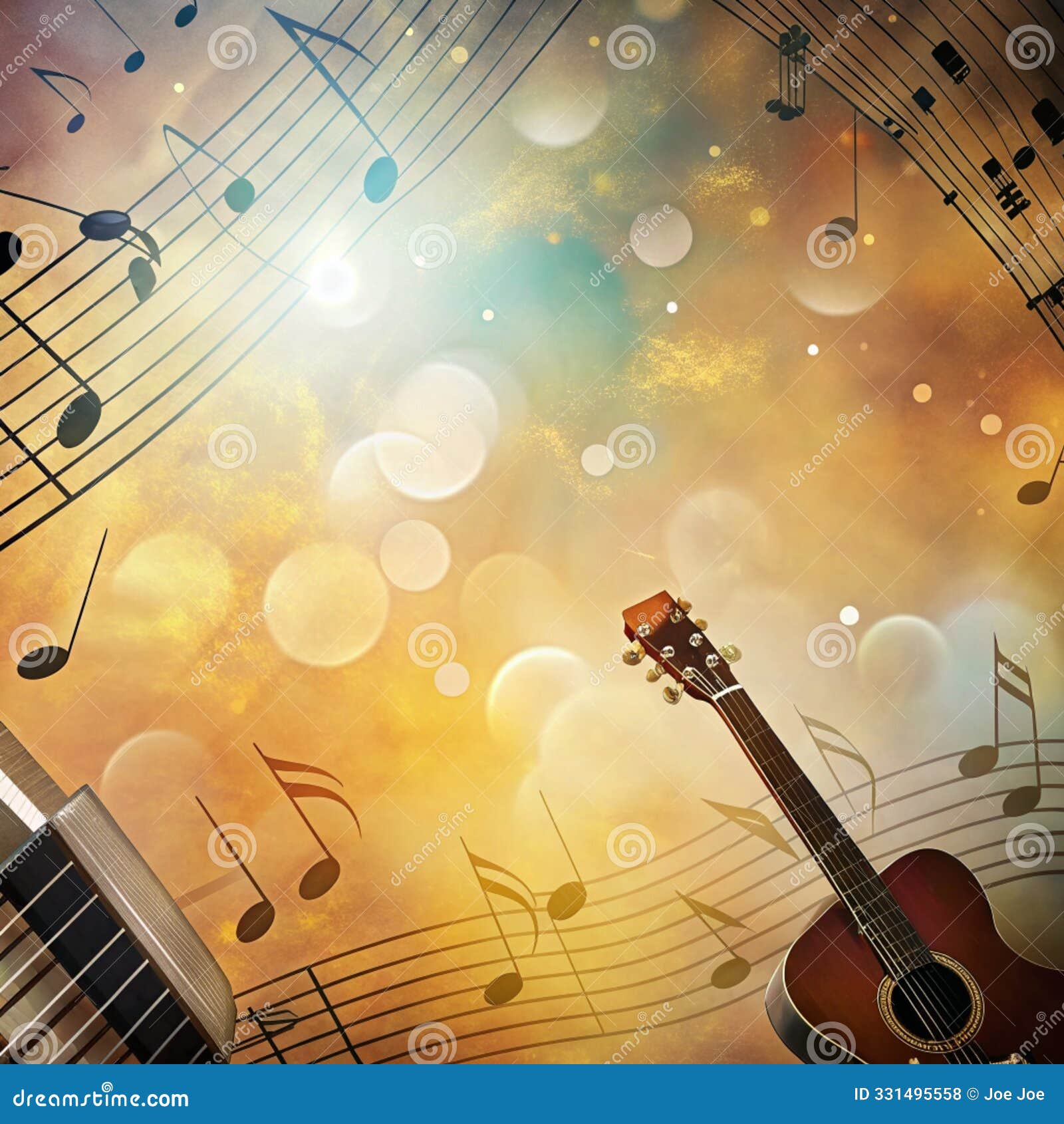 The Light of Music stock illustration. Illustration of piercing - 331495558