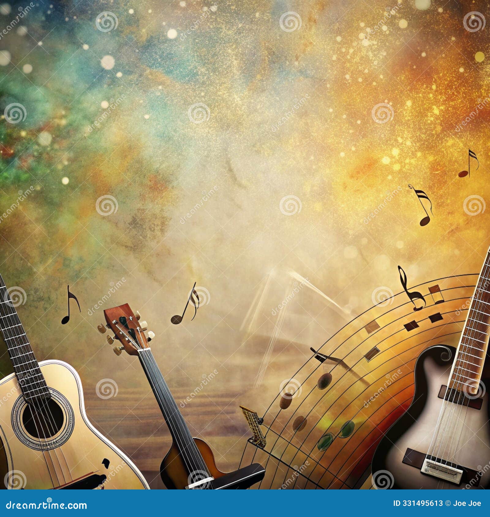 The Light of Music stock illustration. Illustration of transcendent ...