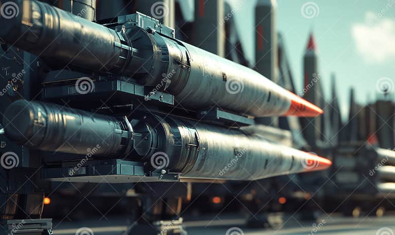 High-Tech Missile Interior with Detailed Components Stock Photo - Image ...