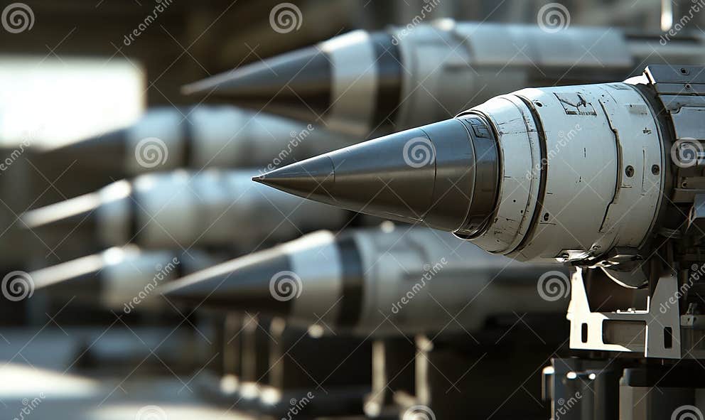 High-Tech Missile Interior with Detailed Components Stock Photo - Image ...