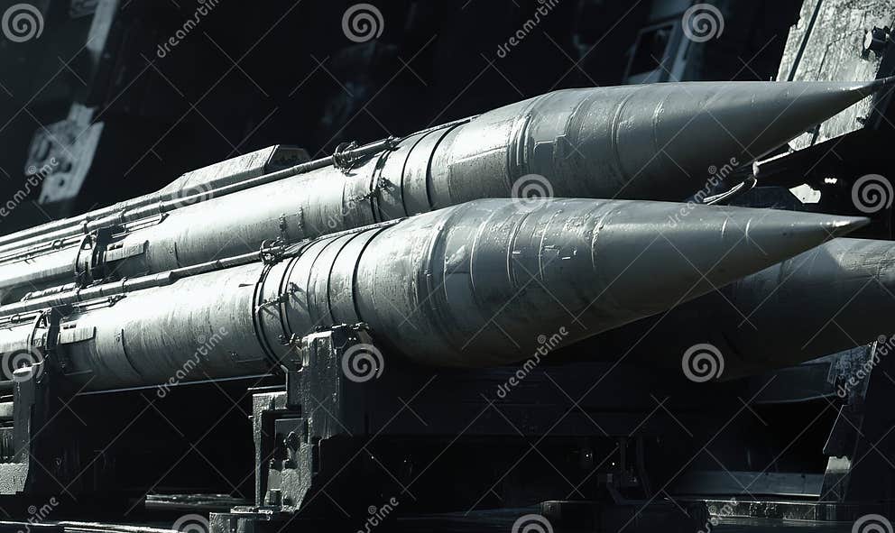 High-Tech Missile Interior with Detailed Components Stock Image - Image ...