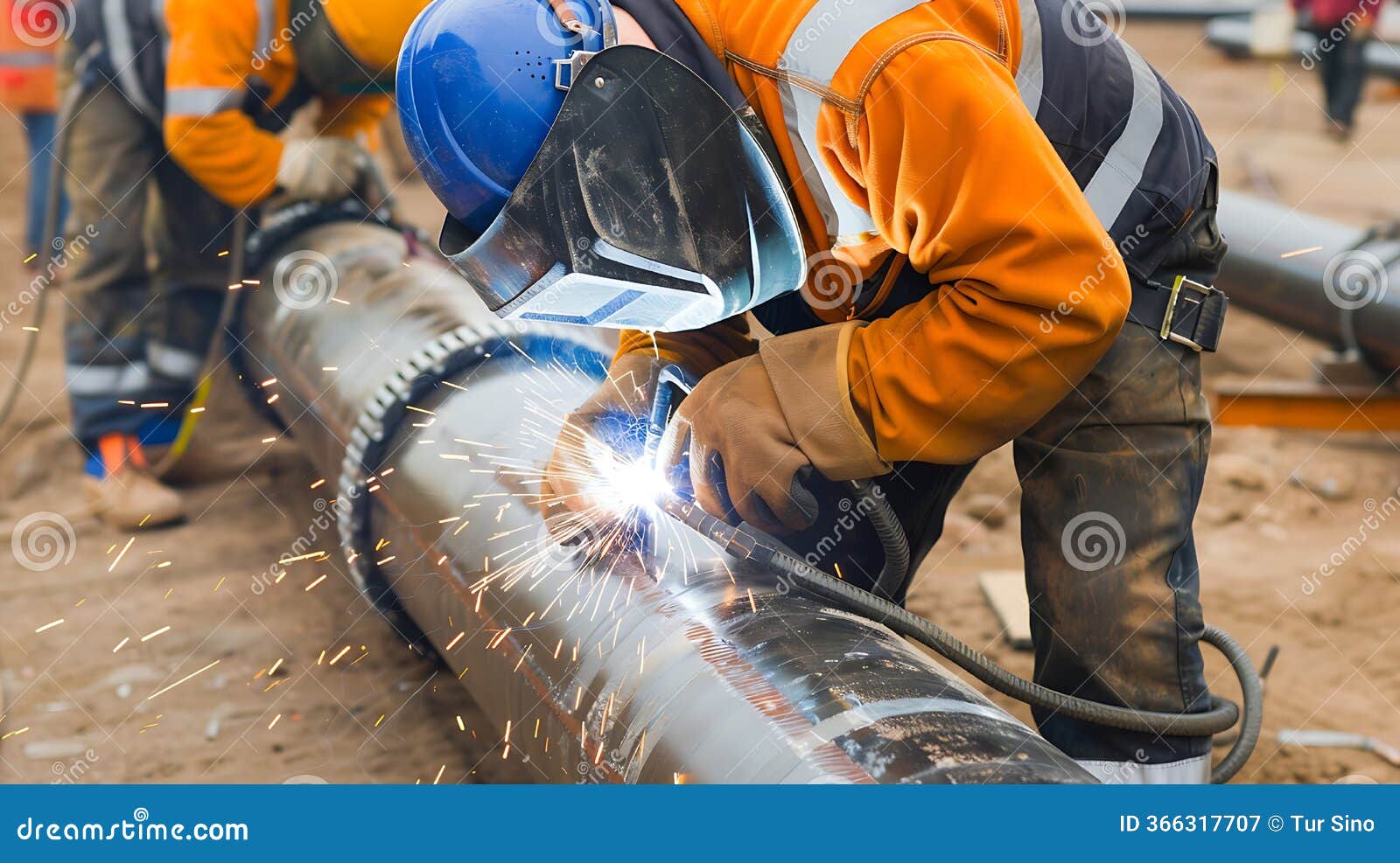 Welding Process Robot Cyborg Stock Photography | CartoonDealer.com ...