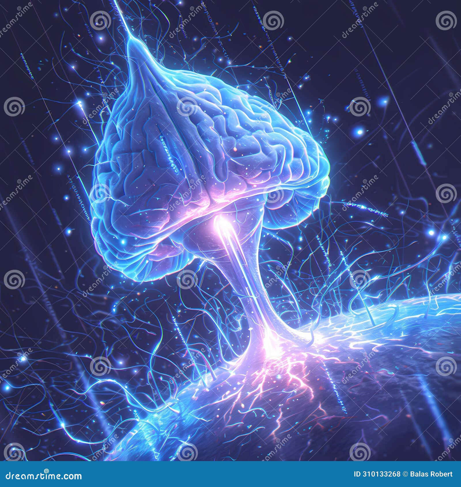 Exploring the Brain S Mystical Visions Stock Illustration ...