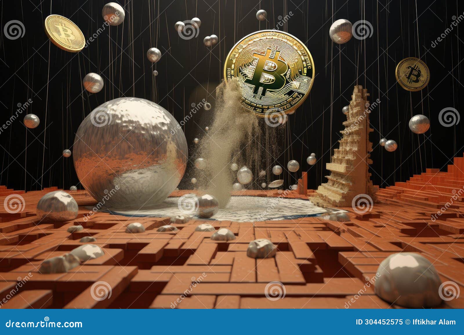 An Image Capturing a Collection of Balls Defying Gravity As they Float ...