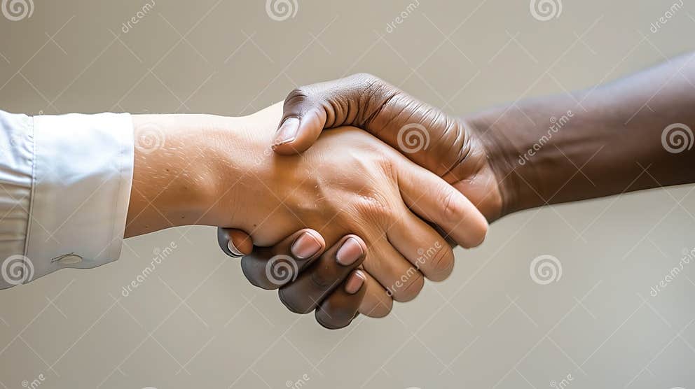 An Image Capturing the Essence of Unity and Agreement, with a Handshake ...