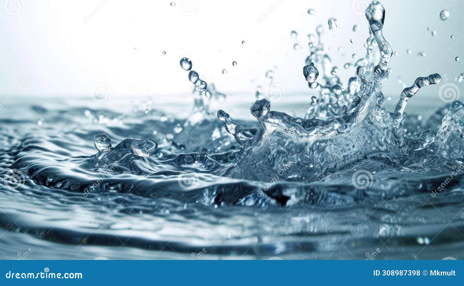 Water Splashing on the Surface of the Ocean Stock Photo - Image of ...