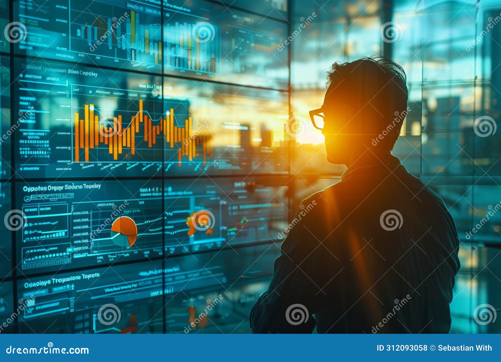 Human Analysis and Advanced Technology in Data Visualization Stock ...