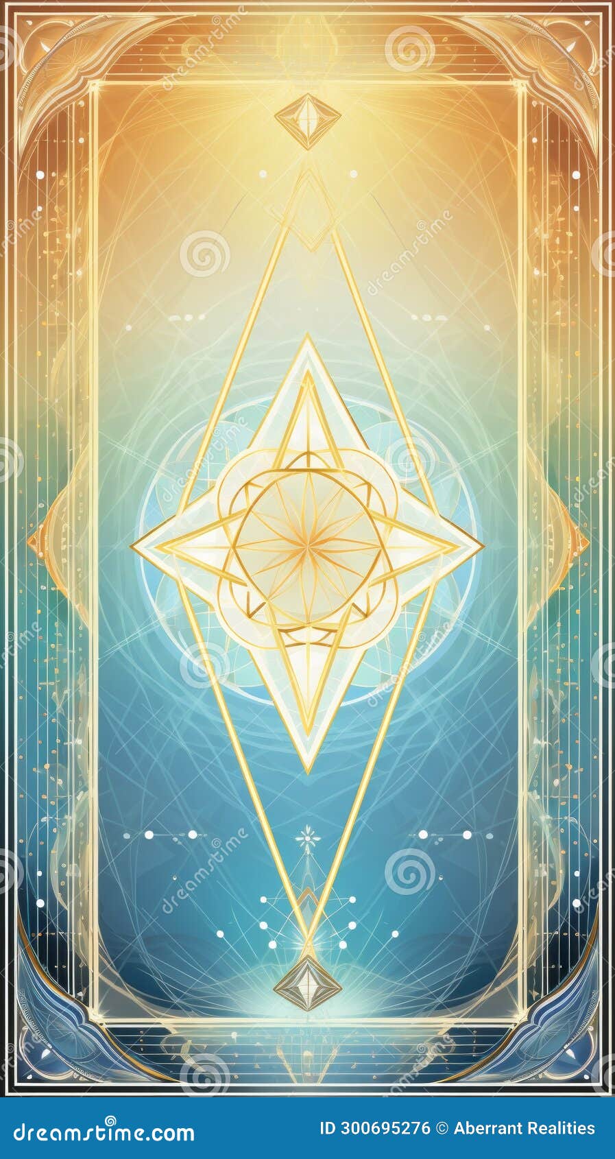 An Image of a Card with an Abstract Design on it Stock Illustration ...