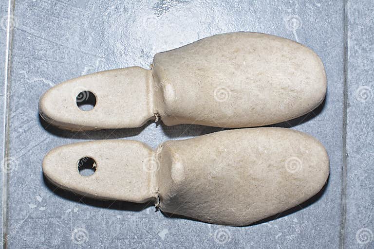 Cardboard Shoe Tree or Insert Accessory Stock Image - Image of pair ...