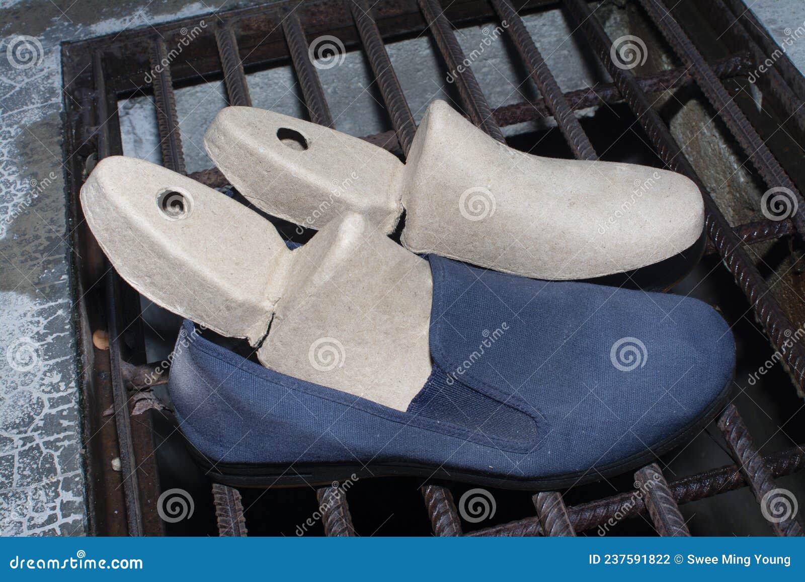 Cardboard Shoe Tree or Insert Accessory Stock Photo - Image of pack ...
