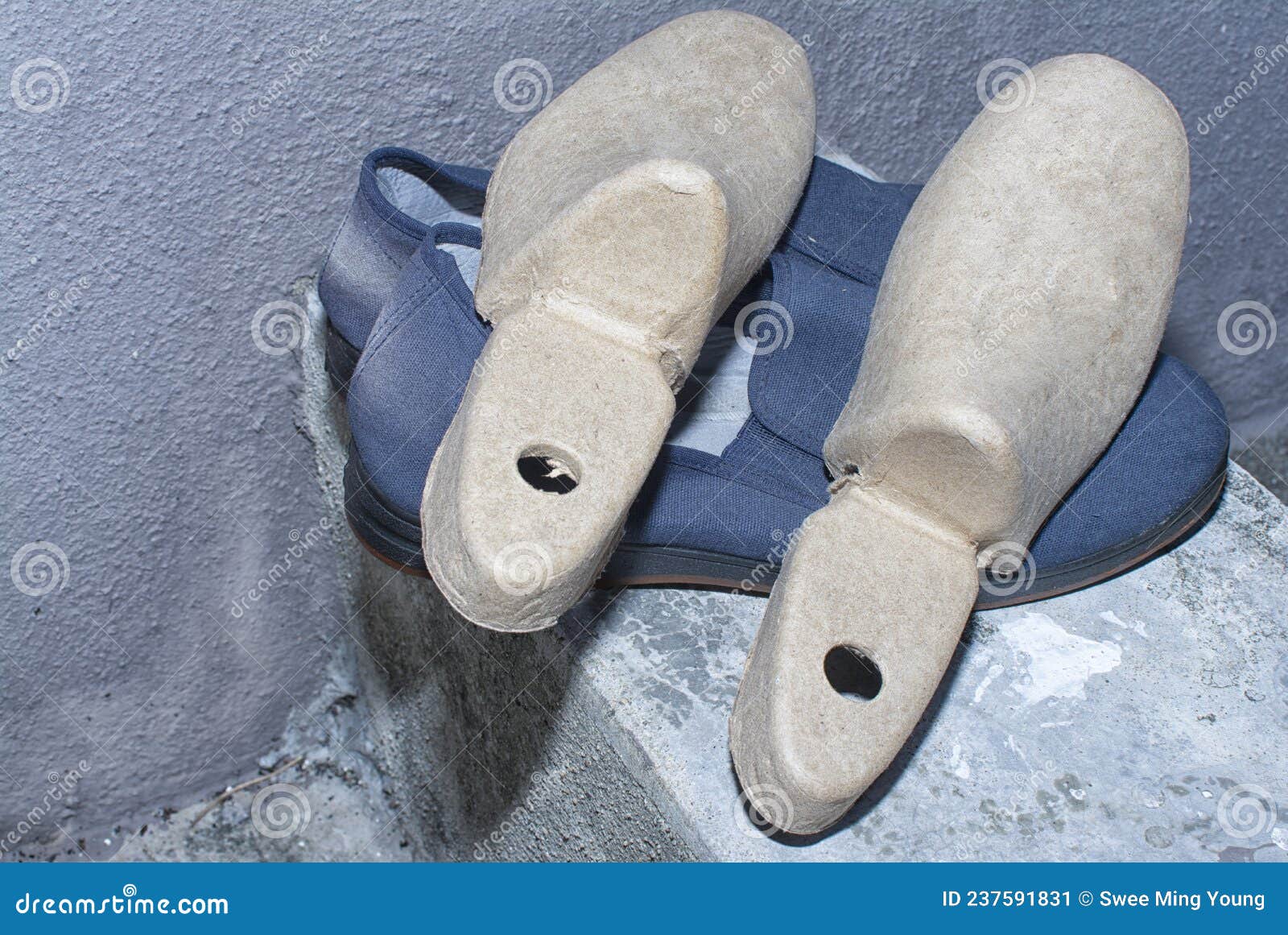 Cardboard Shoe Tree or Insert Accessory Stock Image - Image of cobbler ...