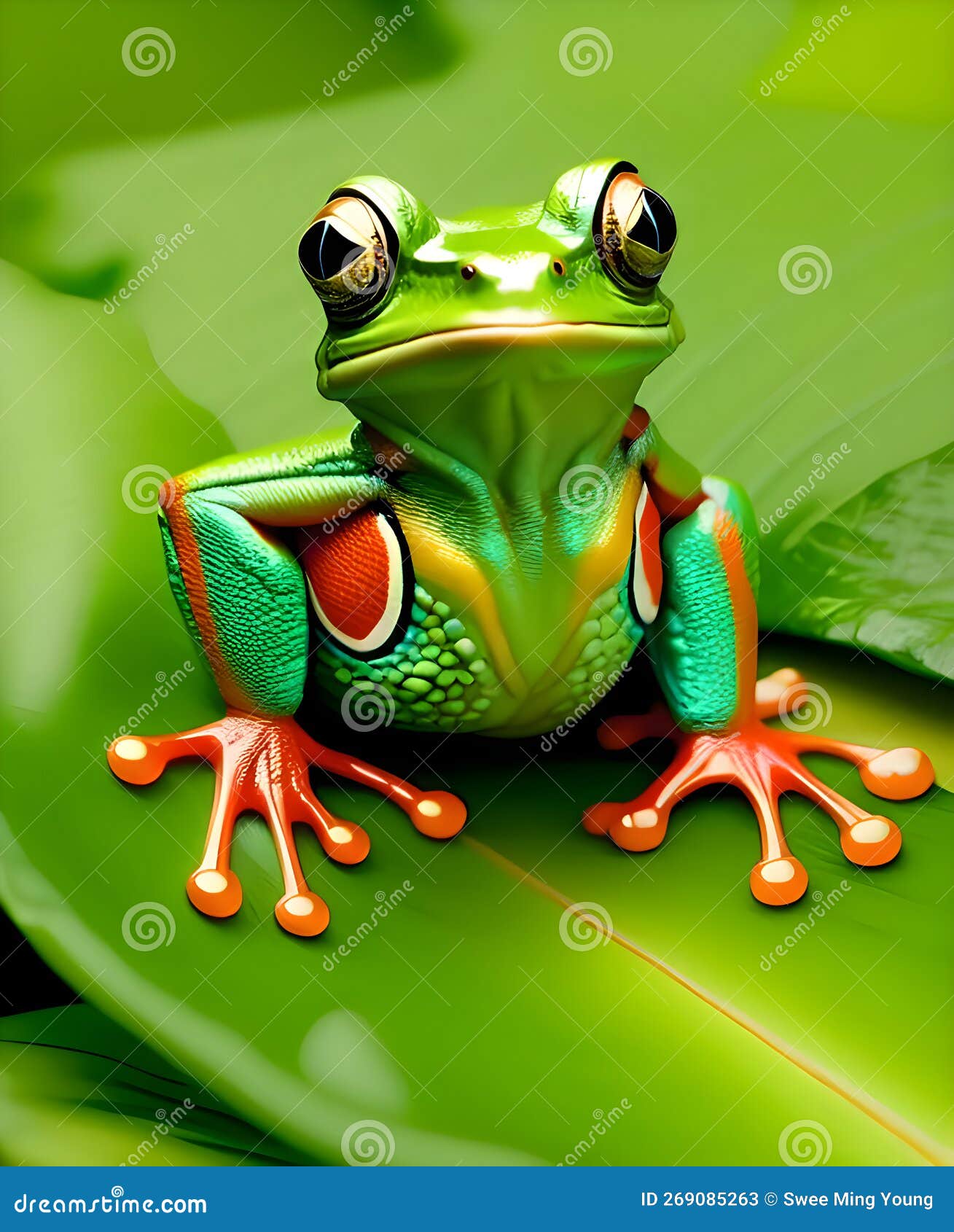 Image of the Cartoon Character Anthropomorphic Frog Stock Illustration ...