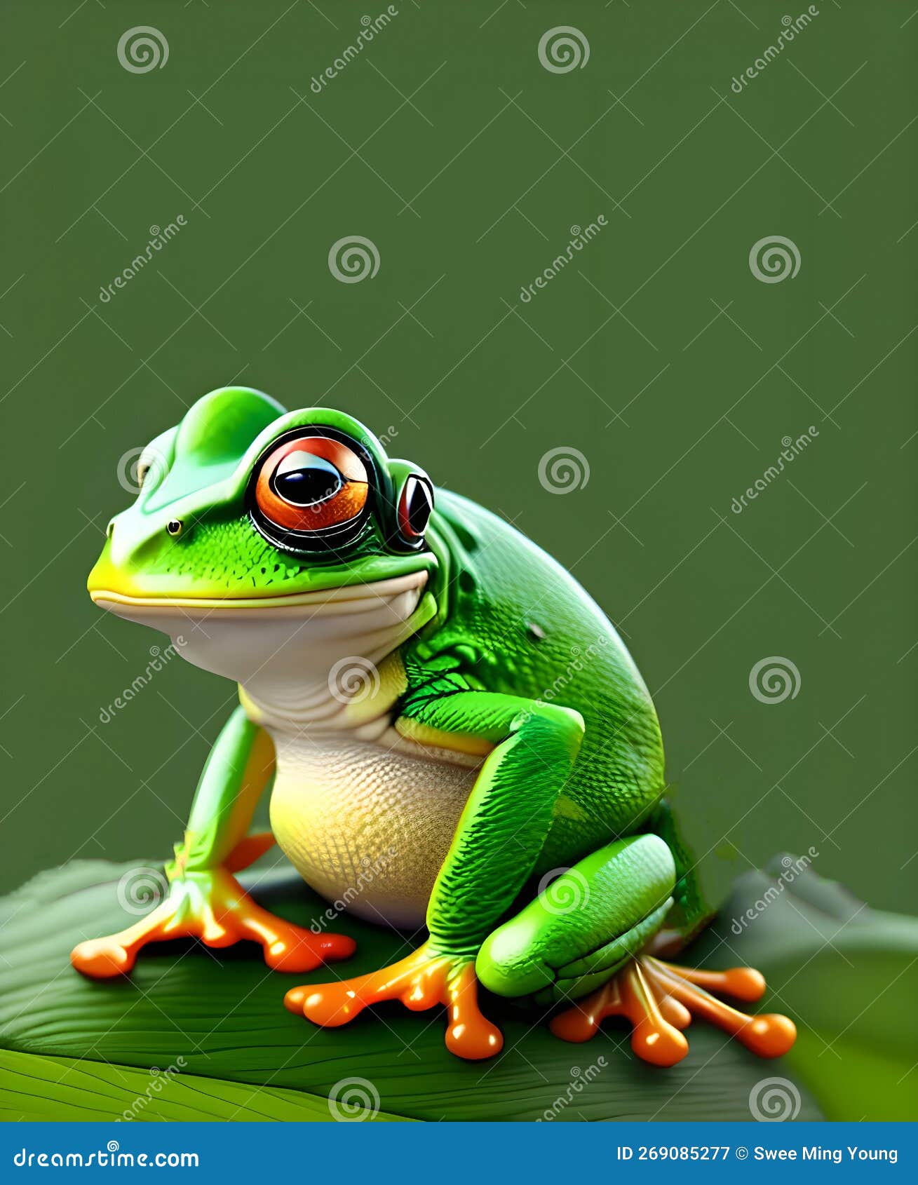 Image of the Cartoon Character Anthropomorphic Frog Stock Illustration ...
