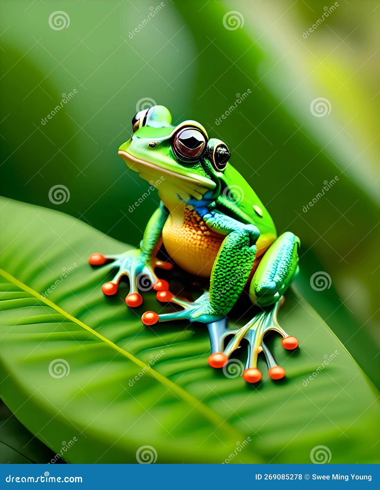 Image of the Cartoon Character Anthropomorphic Frog Stock Illustration ...