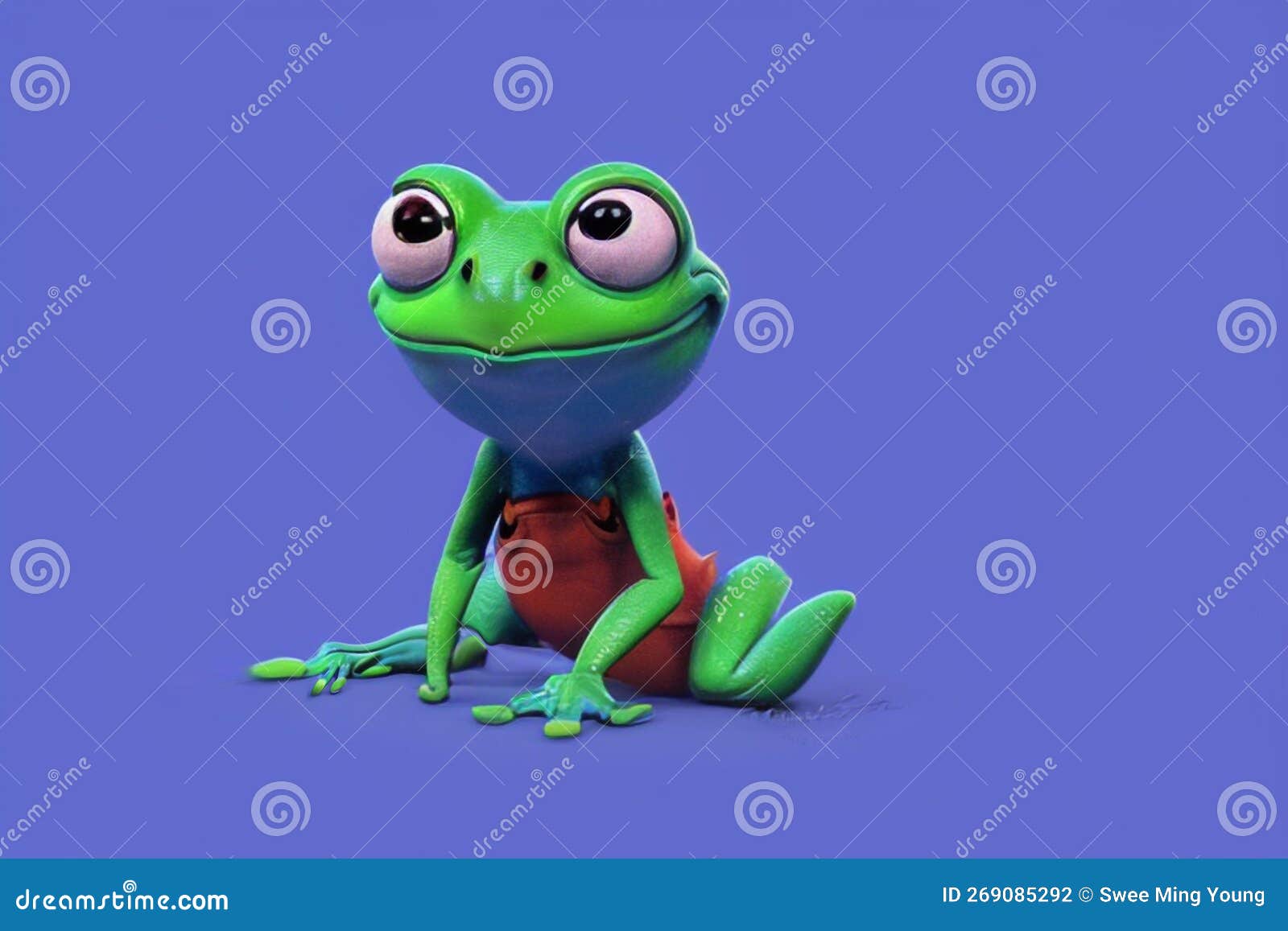 Image of the Cartoon Character Anthropomorphic Frog Stock Illustration ...