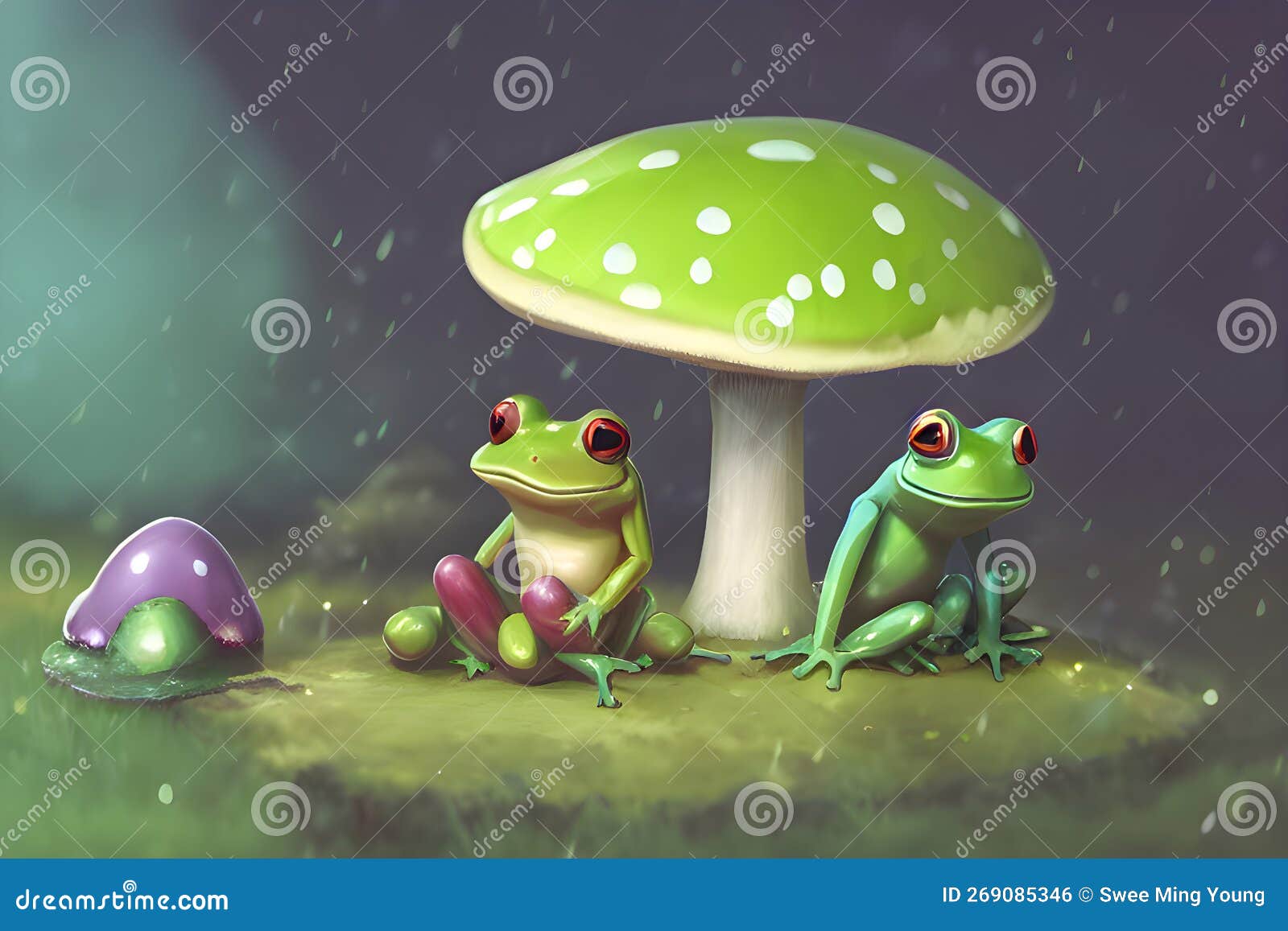 Image of the Cartoon Character Anthropomorphic Frog Stock Illustration ...