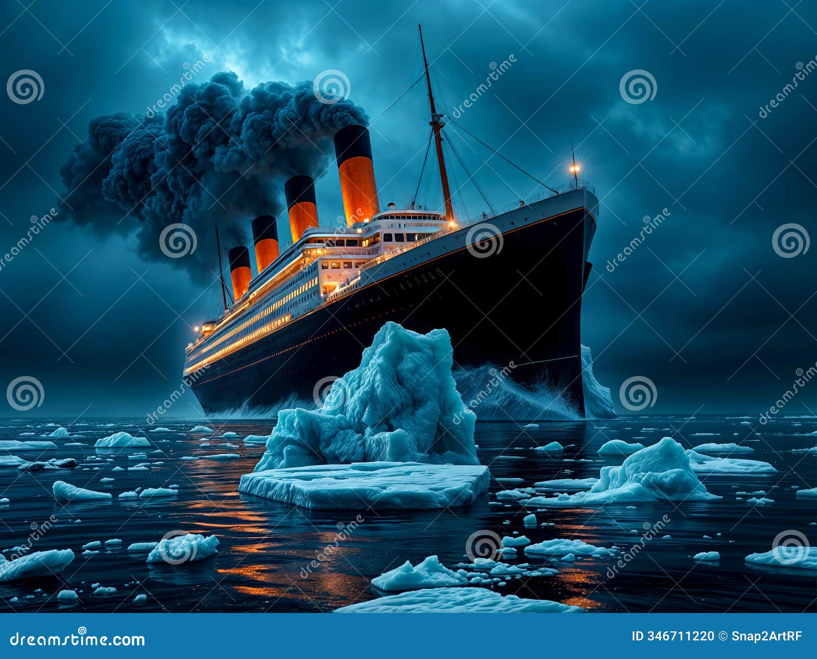 RMS Titanic Ship Royalty-Free Stock Photo | CartoonDealer.com #343648149