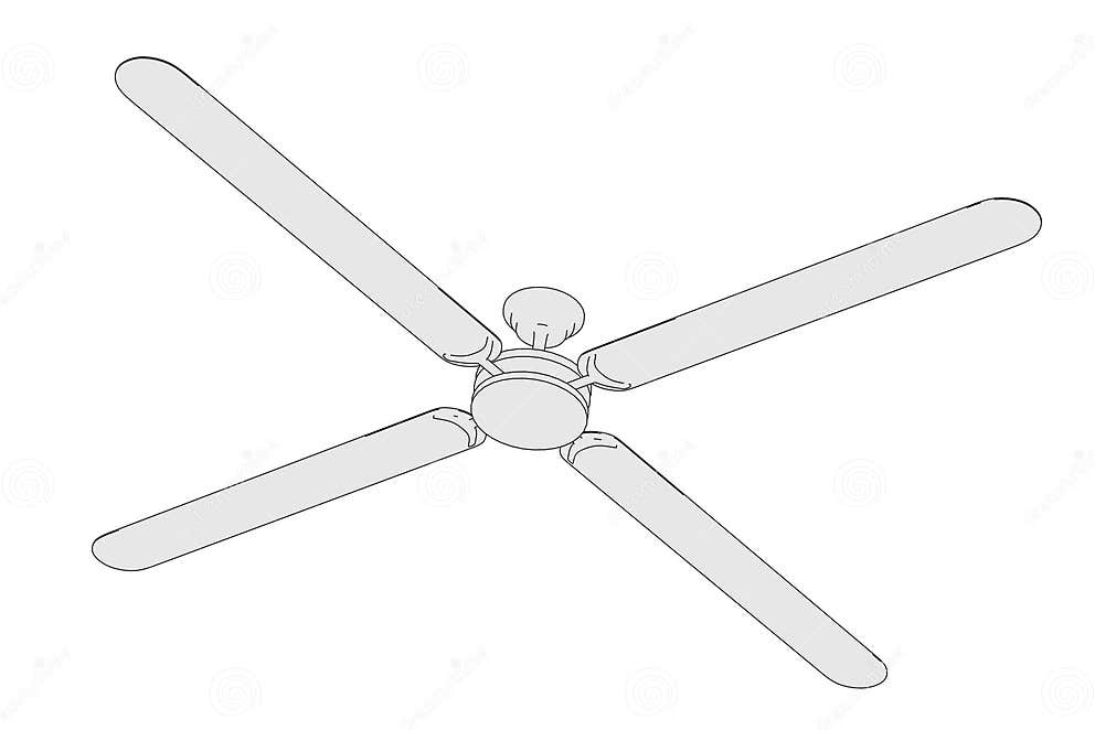 Image of ceiling fan stock illustration. Illustration of cartoon - 36379848