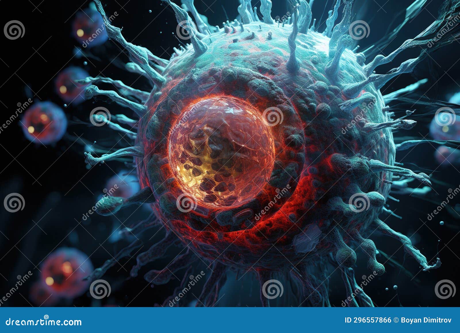 Virus attack stock illustration. Illustration of genetic - 296557866