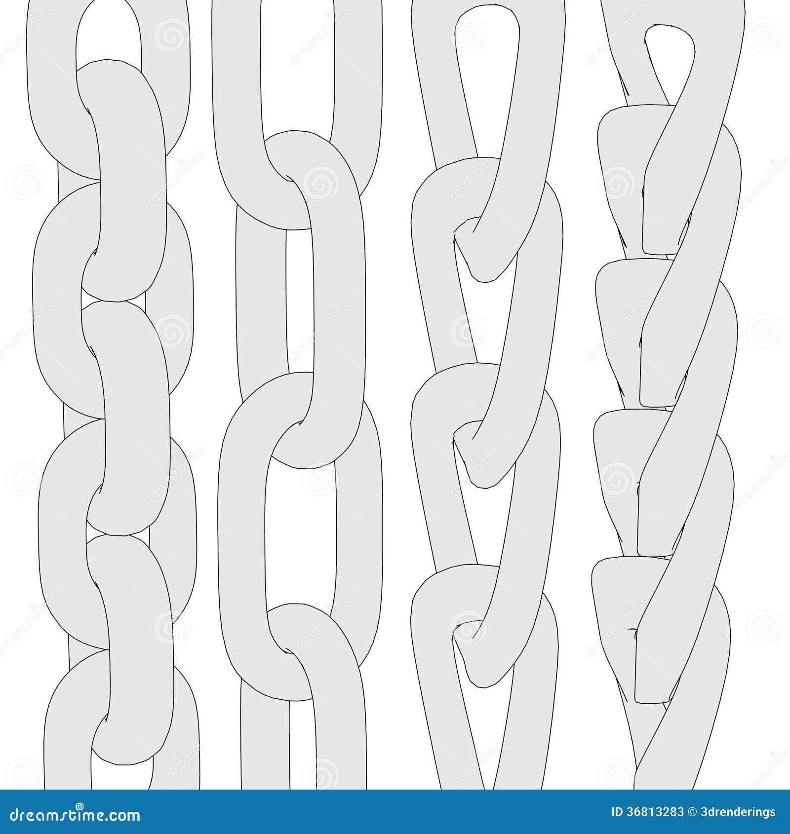 Image of chain links stock illustration. Illustration of sketch - 36813283