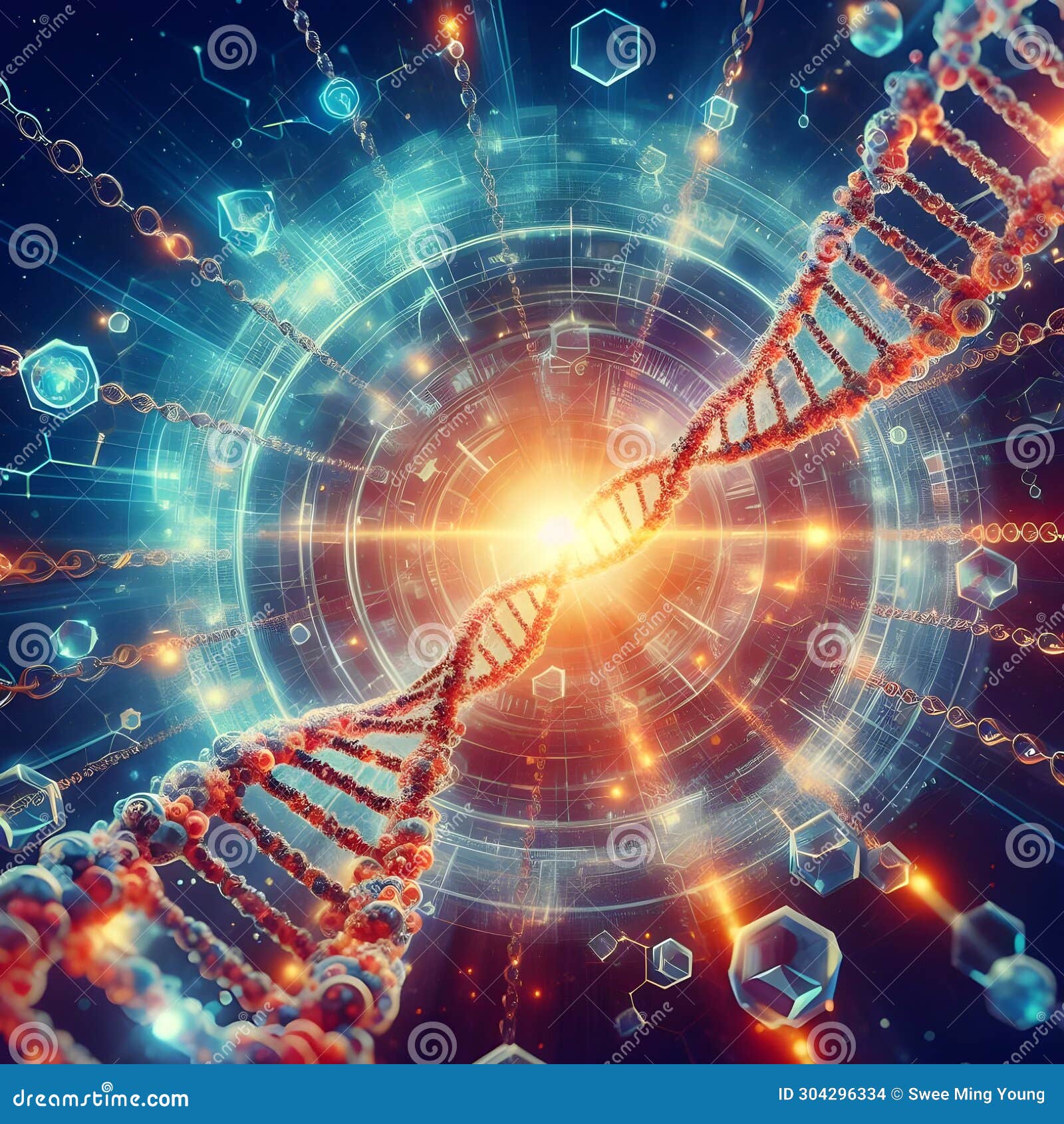 Image of a Chain Science Dna Chemistry Biotechnology Molecule Medical ...