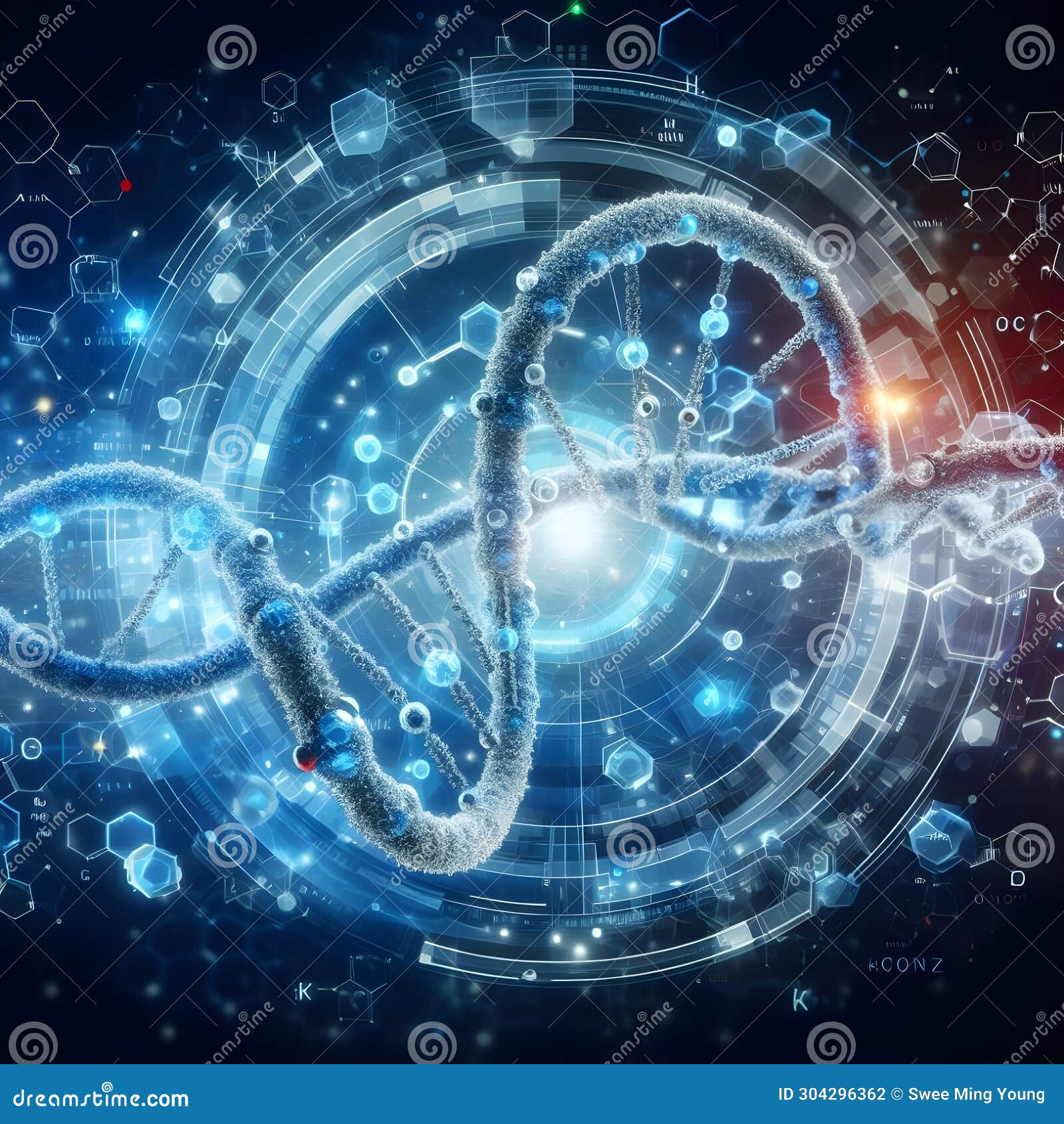 Image of a Chain Science Dna Chemistry Biotechnology Molecule Medical ...