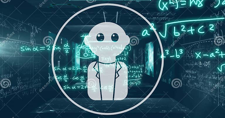 Image of Chat Bot, Ai Text and Mathematical Data Processing Stock Image - Image of processing ...